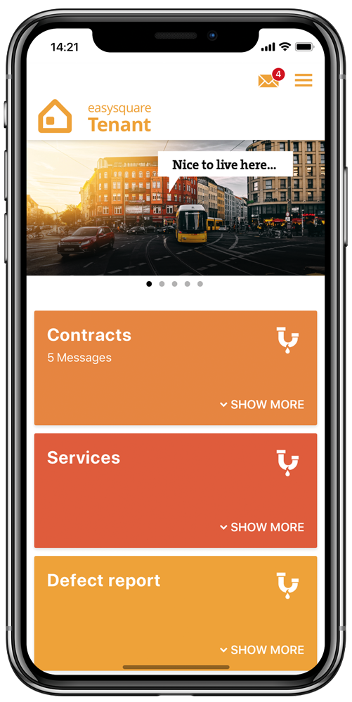 easysquare tenant app - PROMOS